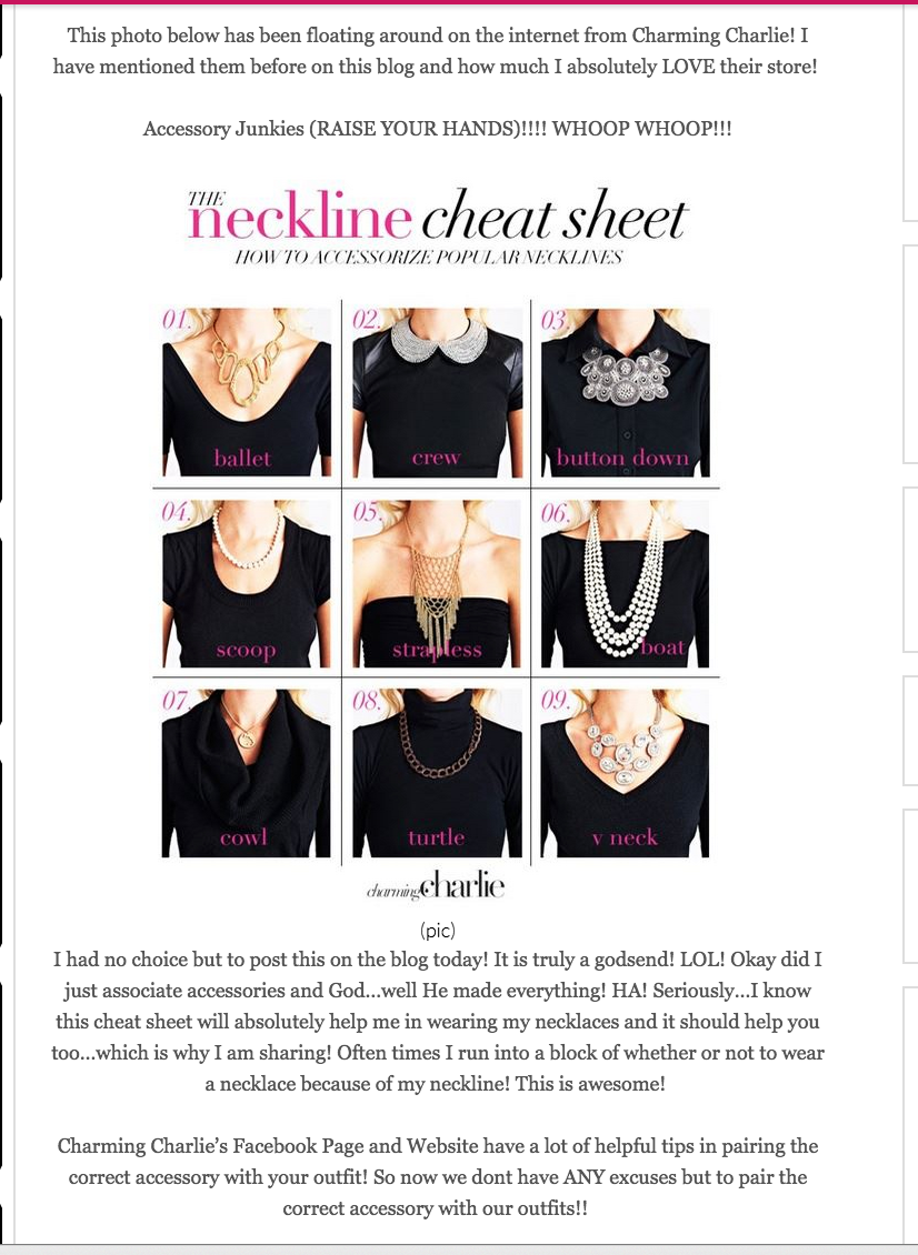 Neckline Cheat Sheet - Patty Fadhouli - B2B & B2C Marketing